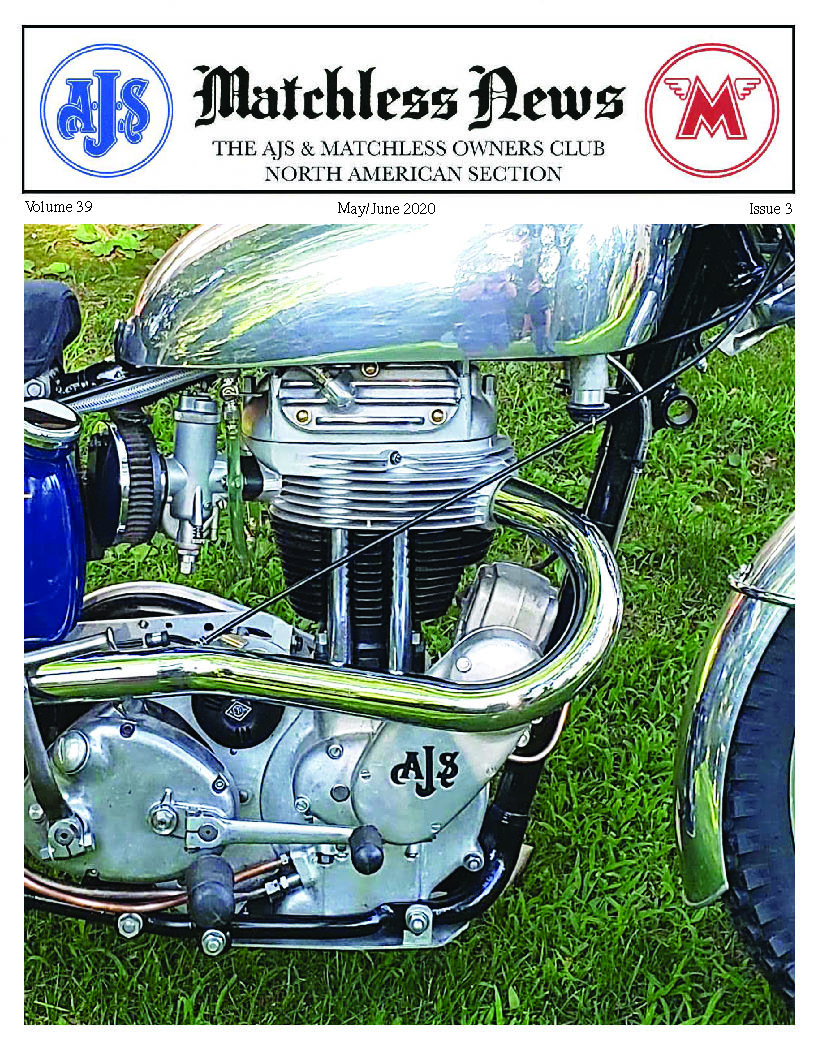 May/June 2020 Newsletter cover | AJS & Matchless Owners